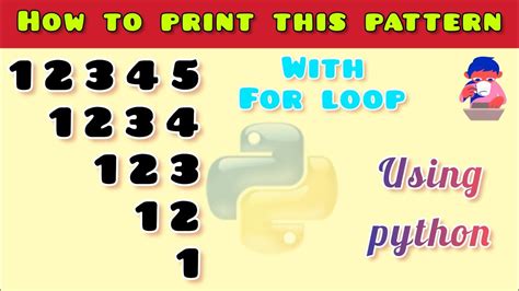 How To Print This Pattern In Python Using For Loop