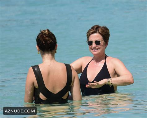 Emma Forbes Sexy In A Classic Swimsuit On The Beach In Barbados Aznude