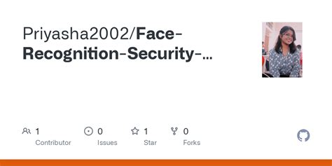 Github Priyasha2002face Recognition Security System