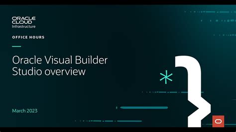 Oracle Visual Builder Studio Overview March 2023 Youtube
