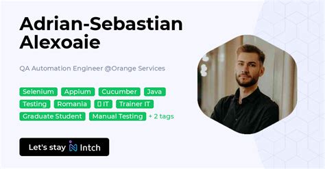 Adrian Sebastian Alexoaie Qa Automation Engineer Orange Services Intch