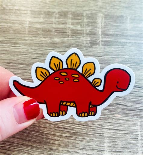Dinosaur Sticker Cute Dinosaur Sticker Dinosaur Lover Stickers