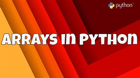 21 Getting Start With Python Arrays In Python Array Operations And