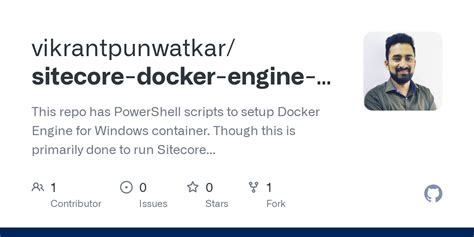 github vikrantpunwatkar sitecore docker engine scripts this repo has