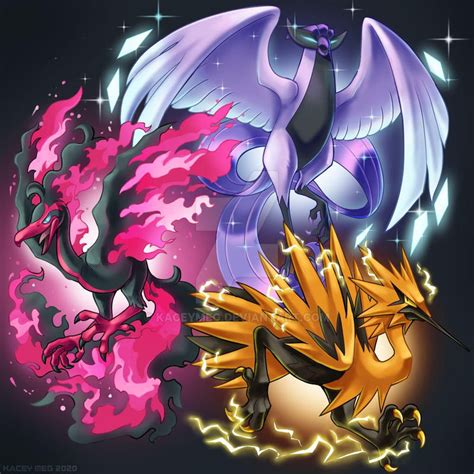 Galarian Birds By Kaceymeg On Deviantart Pokemon Rayquaza Pokemon