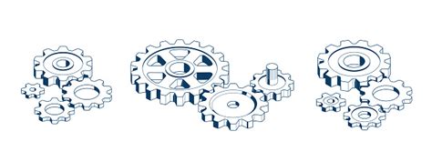 팀워크 개념 세트 기어 및 톱니 구성 아이소 메트릭 3d 벡터 일러스트 레이 션 비즈니스 팀 협력 은유 기계 엔진 3차원 형태에 대한 스톡 벡터 아트 및 기타 이미지