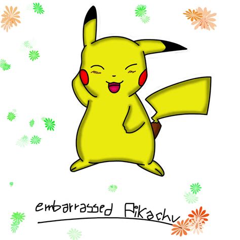 Embarrassed Pikachu By Grovy11 On Deviantart