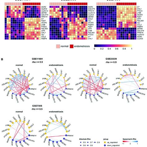 Expression And Correlation Of 22 Degs With Log2 Fc 2 A Heat Maps Download Scientific
