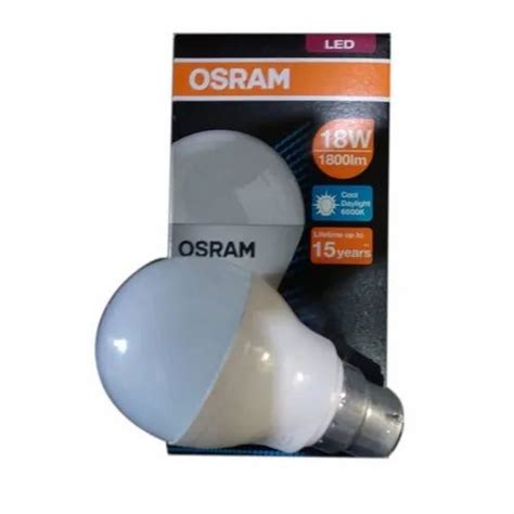 Aluminium And Polycarbonate Osram W LED Bulb Cool Day Light At Piece In Surat