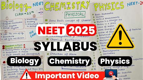 Answer Key For Neet 2025 Syllabus Bio