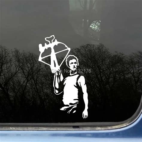 Daryl Dixon Of The Walking Dead Die Cut Vinyl Decal Sticker For Window Truck Car Laptop Or