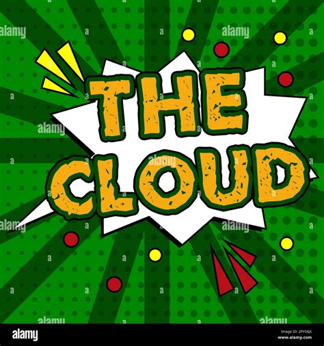 Conceptual Caption The Cloud Business Approach Programs Used In Storing Accessing Data Over The