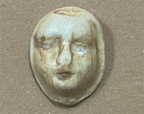 5 Small Resin Faces Cabochons Mask Fallback Girl Woman Diy Jewelry