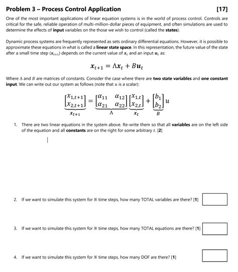 Solved Problem 3 Process Control Application 17 One Of