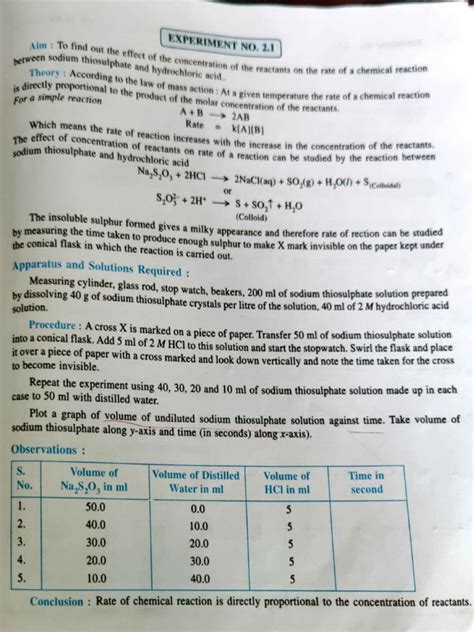 Chemistry Practical File Write Up Pdf Chemical Reactions Reaction