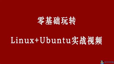 零基础玩转linuxubuntu 程序员阿鑫 带你一起秃头