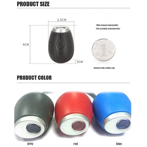 Mini Digital Projection Clock Pocket Portable Led Grandado