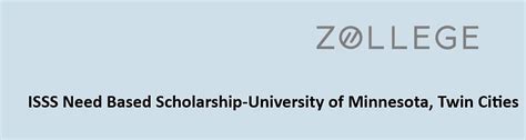 isss need based scholarship university of minnesota twin cities