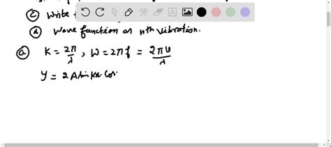 Solvedthe Wave Function For A Standing Wave Is Given In Equation 183 As Y2 A Sin K X Cos