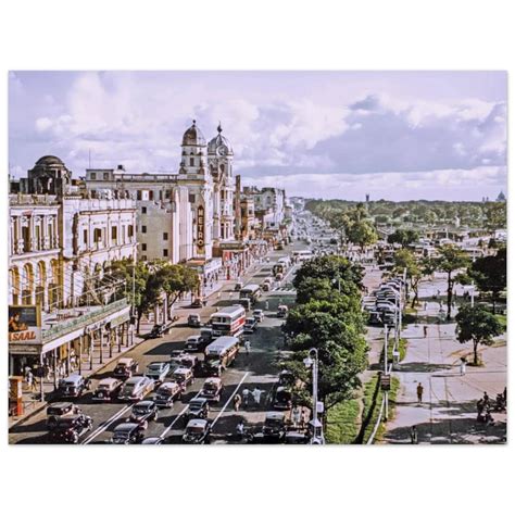 Photo Print 1960s Calcutta India Vintage Wall Art Home Office Decor