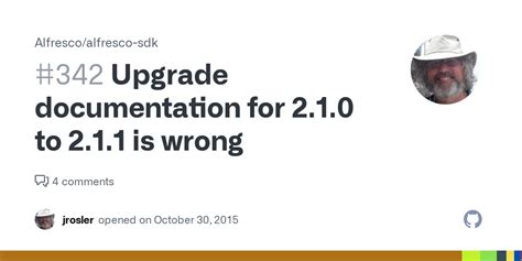 Upgrade Documentation For 210 To 211 Is Wrong · Issue 342 · Alfrescoalfresco Sdk · Github