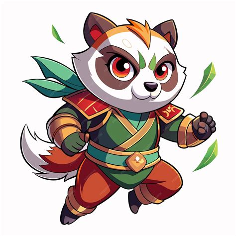 Premium Vector Cute Ninja Panda Cartoon Vector Icon Illustration