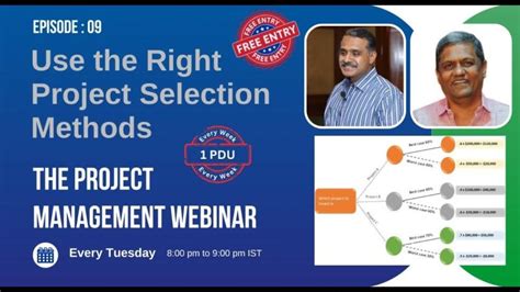 Use The Right Project Selection Methods The Project Management Vivek Prakash Pmp Mcp