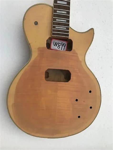 1 Set Guitar Maple Wood Neck With Les Paul Lp Style Body Reverb