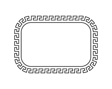 Premium Vector Rounded Rectangular Antique Frame Template