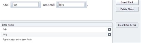Graded Question Types