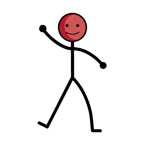 A Stick Characters Cartoon Vector Premium Ai Generated Vector