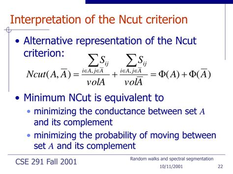 PPT CSE Fall Marina Meila And Jianbo Shi Learning Segmentation By Random Walks A