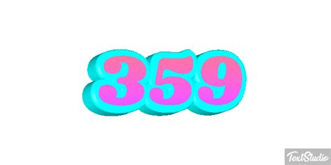 359 Number Animated  Logo Designs