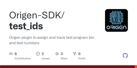 Github Origen Sdktestids Origen Plugin To Assign And Track Test Program Bin And Test Numbers