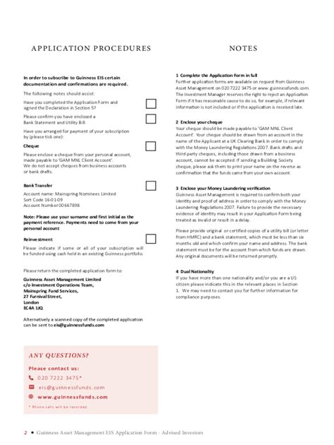 Fillable Online 02a5nguinness Eis Applicationguinness
