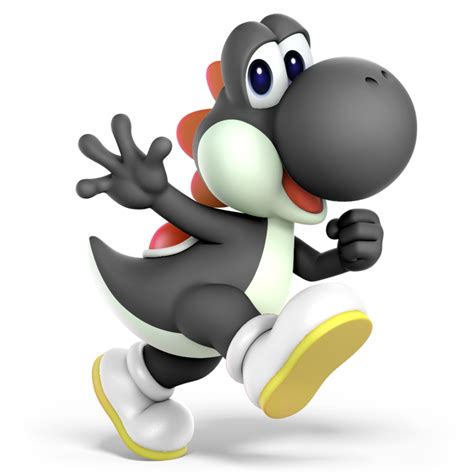 Black Yoshi Is A Member Of The Yoshi Tribe And One Of Marios Old