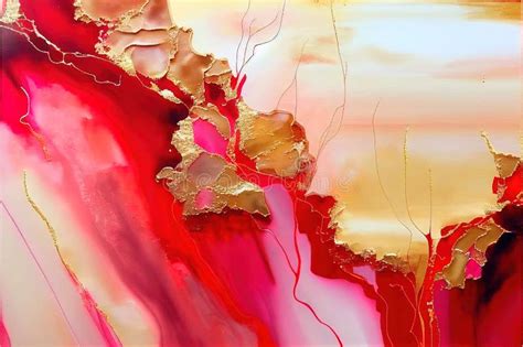 Red Abstract Backdrop Ai Generated Stock Illustration Illustration Of Beam Light 298544964