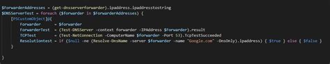 Monitoring With Powershell Monitoring Dns Forwarders Rmsp