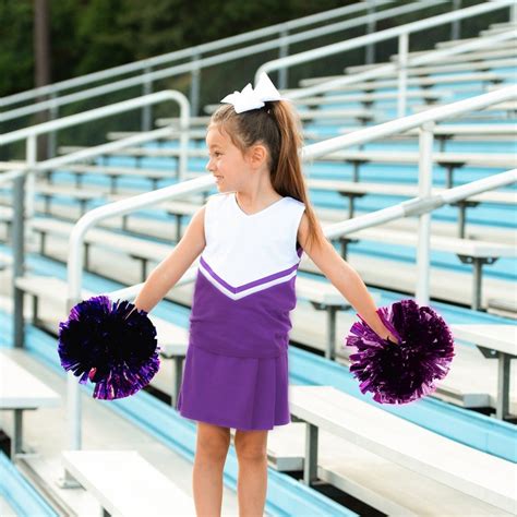 Cheer Uniform Skort Set Purplewhite Etsy
