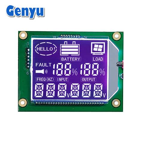 Segmented Lcd Display Btn Negative White Digits Ht1621 Driver Pin Connect