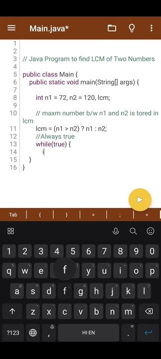 Java Program To Find Lcm Of Two Numbers Java Tutorial For Beginners Java Program Example