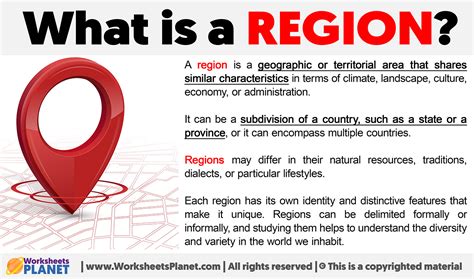 What Is A Region Definition Of Region