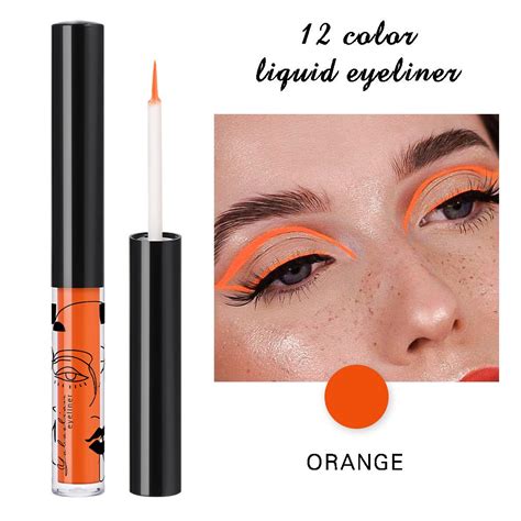 12 Färgs Färgglad Eyeliner Flytande Eyeliner Pen Vattentät Hållbar Inte Lätt Att Smutsa Ut Matt