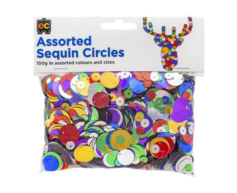 Ec Sequins 150g Assorted Colour And Sizes Au