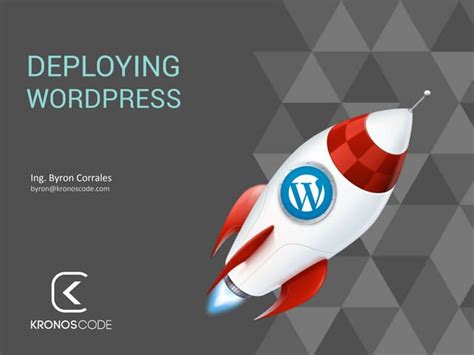 Deploying Wordpress Ppt