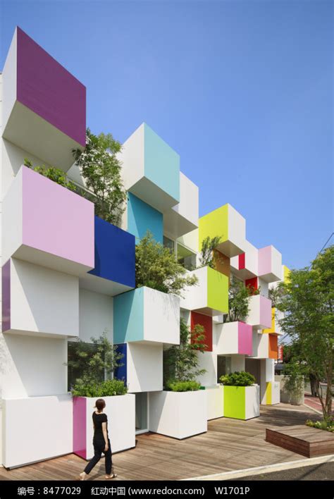 国外彩色建筑景观