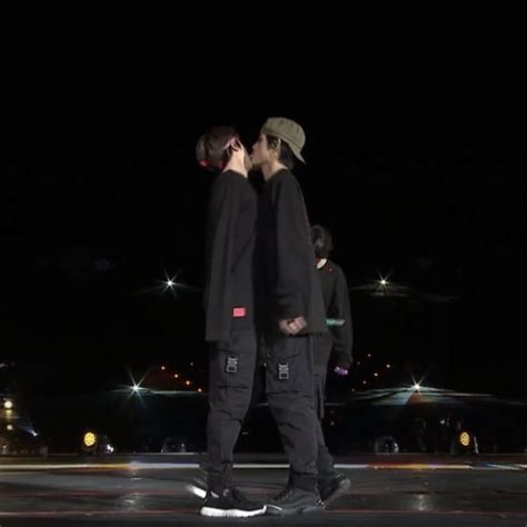 V Appeared To Lick Jin On Stage But It Was An Optical Illusion