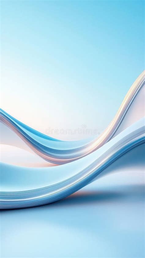 Futuristic Architectural Concept With Smooth Flowing Metallic Lines Forming Wavelike Structures