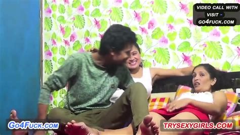 Indian Two Sexy Aunty And One Play Boy Hardcore Sex In Home Serivce