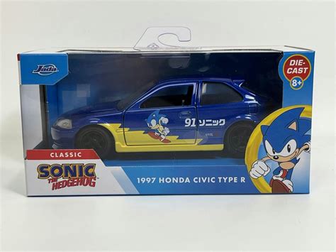 Jada Sonic The Hedgehog 1997 Honda Civic Type R 1 32 Rackhams